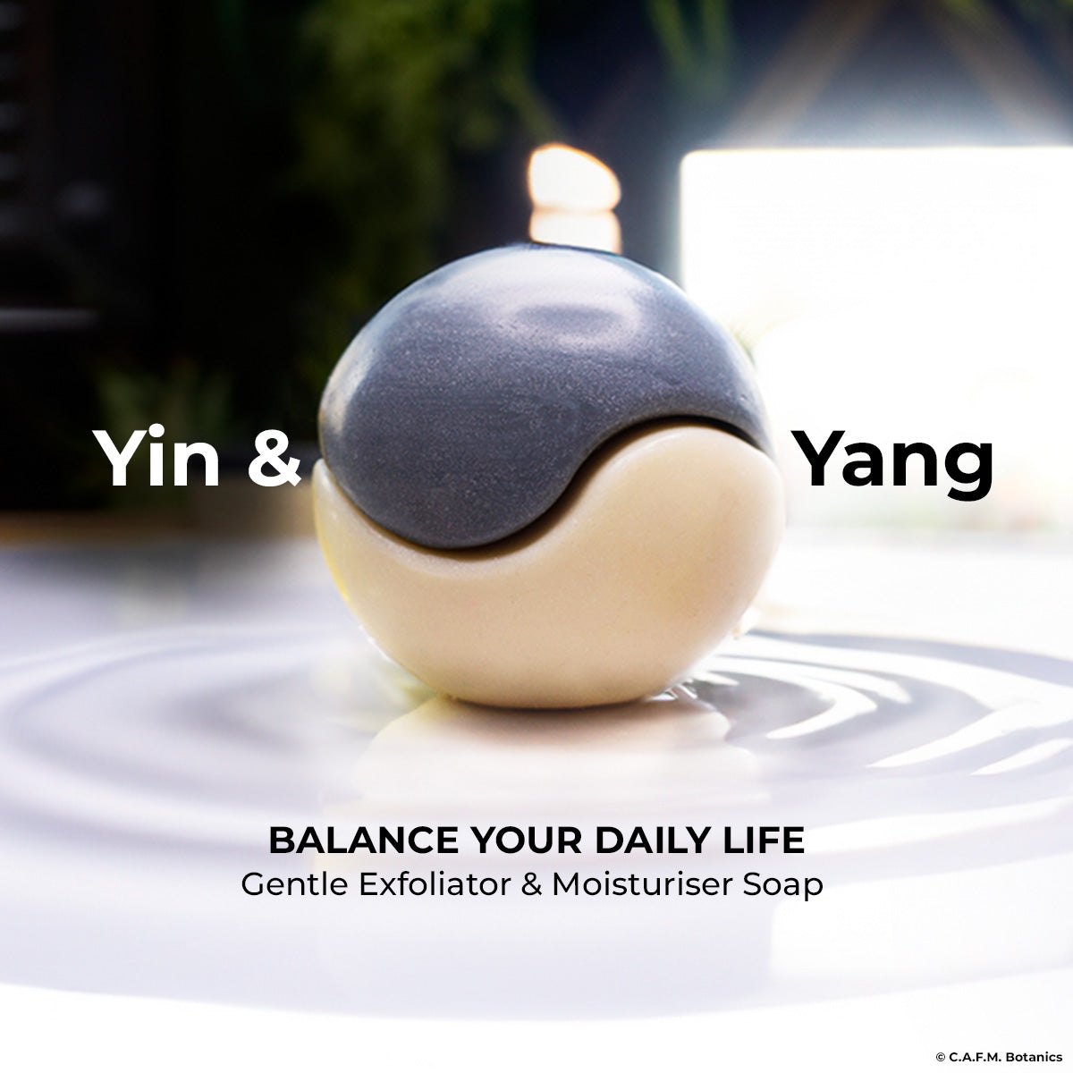 Yin & Yang Natural Soap (Exfoliate & Moisturise) – C.A.F.M. Botanics